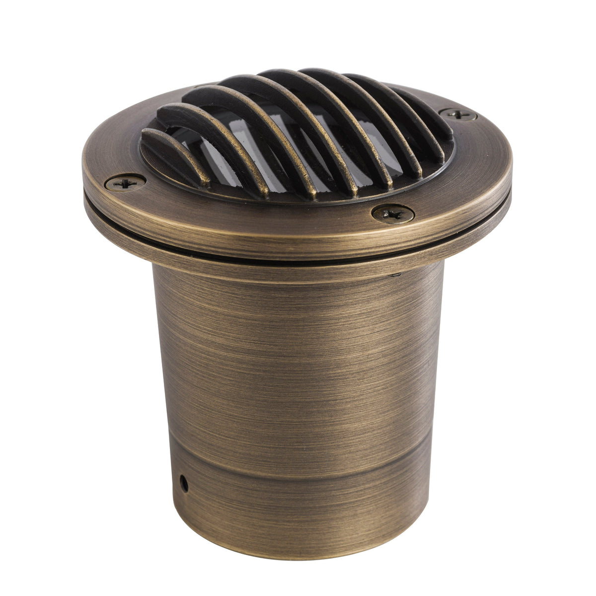 UNBP01 Tulay Antique Brass In-Ground Well Light Grill Face Low Voltage – Kings Outdoor Lighting