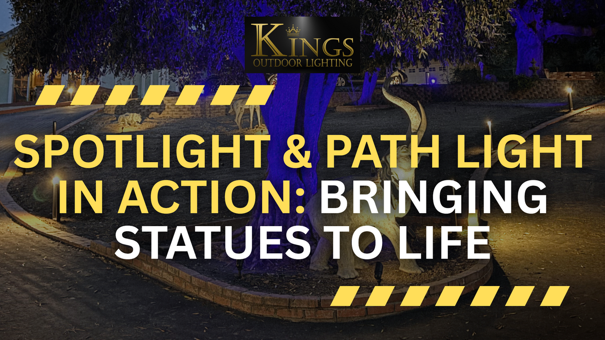 Bringing Statues to Life: SPB05 Spotlight & CDPA56 Path Light in Actio ...
