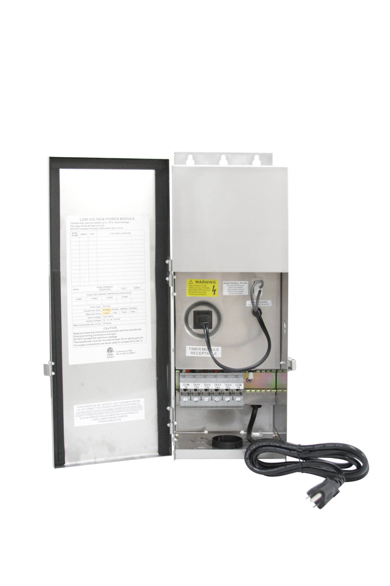 RTR300 300W Multi Tap Low Voltage Transformer with Photocell and Manua ...