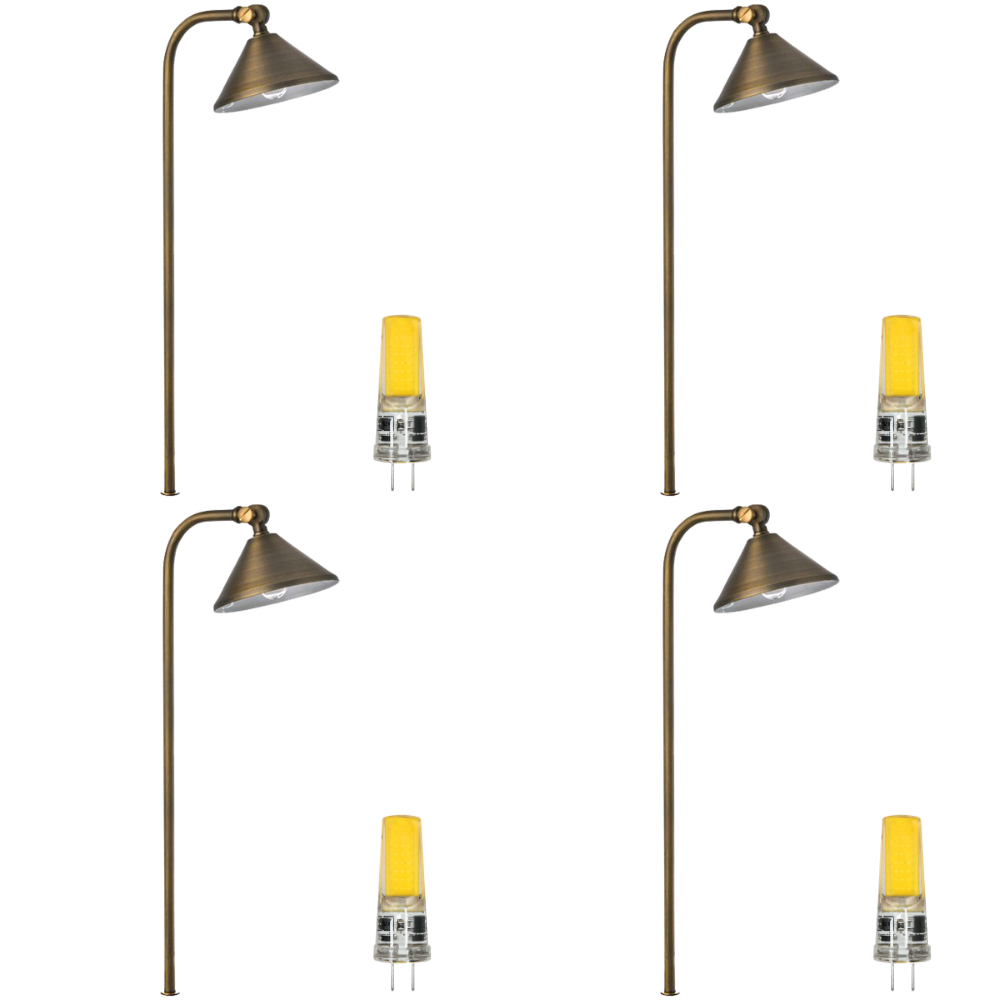 PLB05 LED Low Voltage Directional Brass Pathway Light