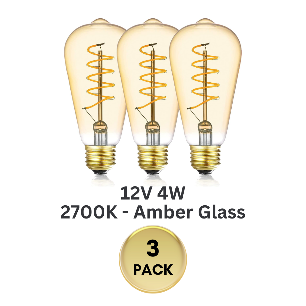E26 4W LED Filament Edison Bulbs Dimmable Light Bulb