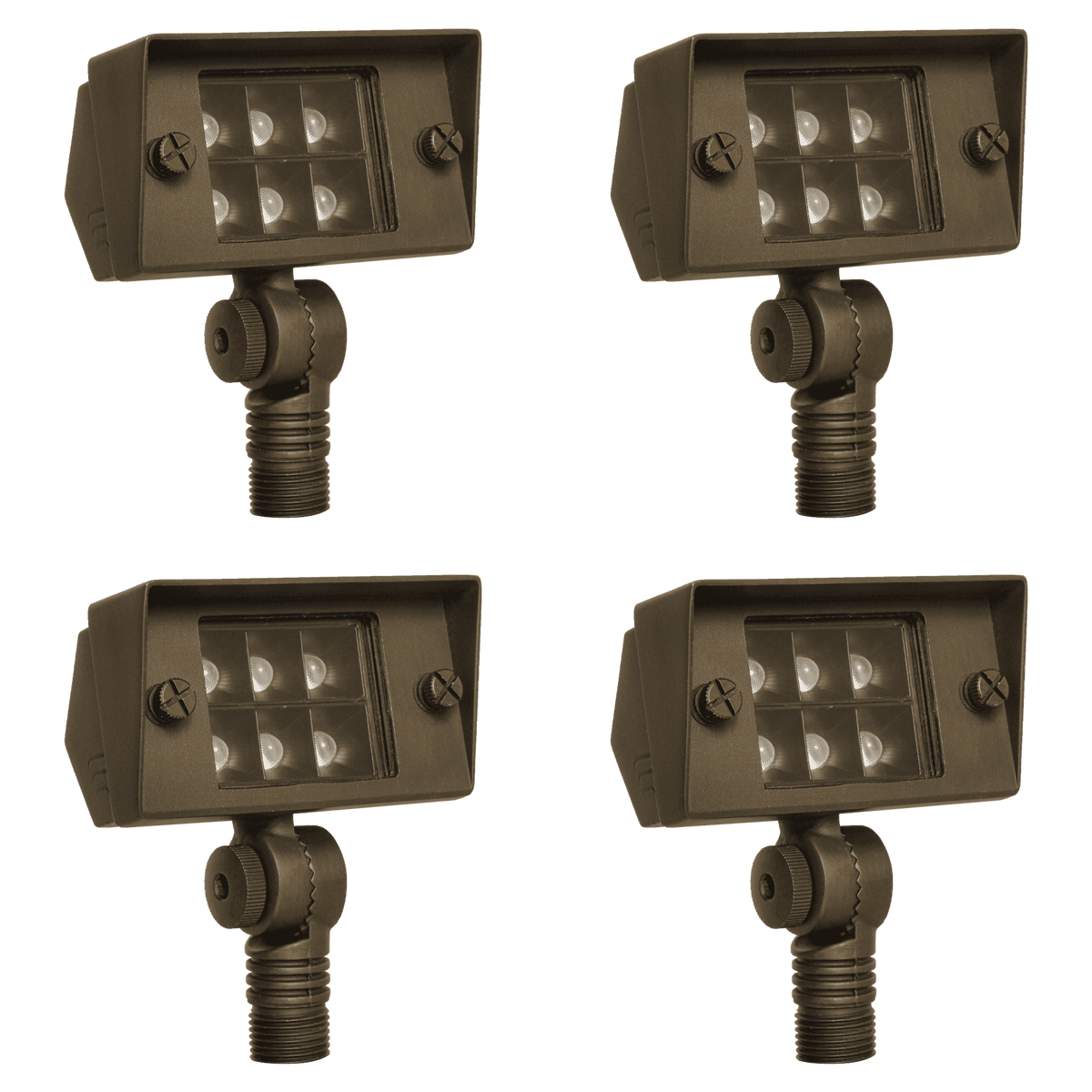 FPB02 4x/8x/12x Package Cast Brass Flood Light | 2W-7W 3000K Warm Whit