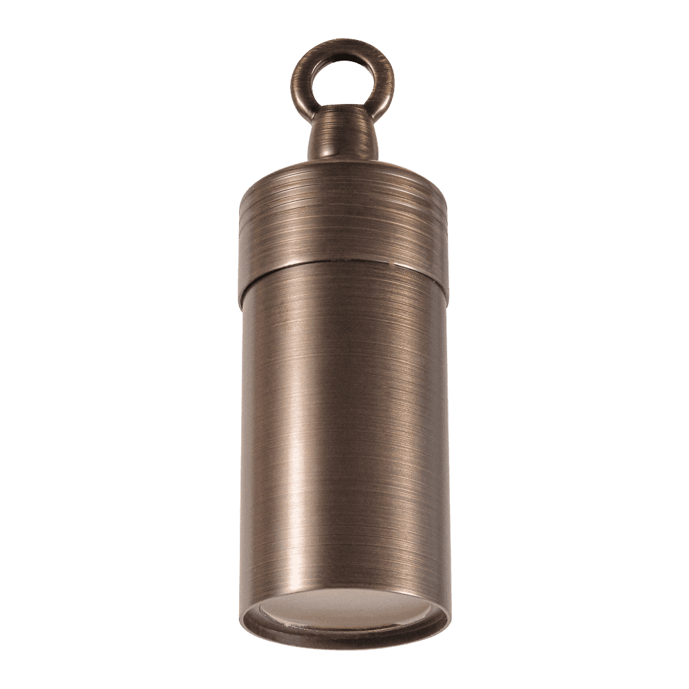 HLB01 12V LED Brass Cylinder Pendant Outdoor Spotlight – Kings Outdoor ...