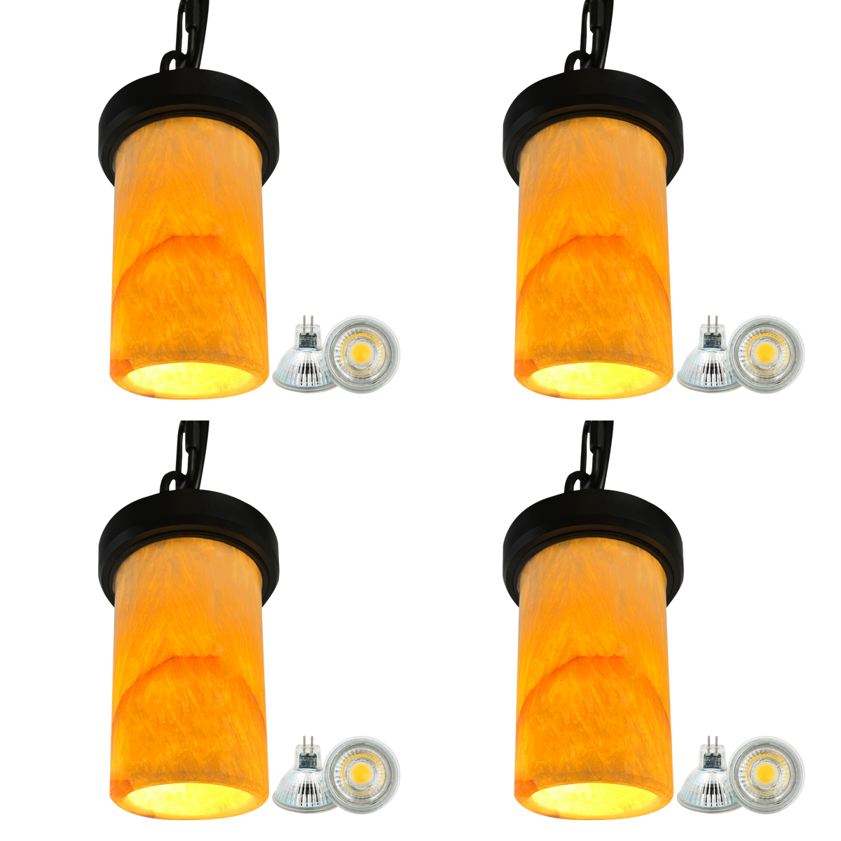 HLS70 12V LED Stainless Steel and Marble Pendant Outdoor Spotlight