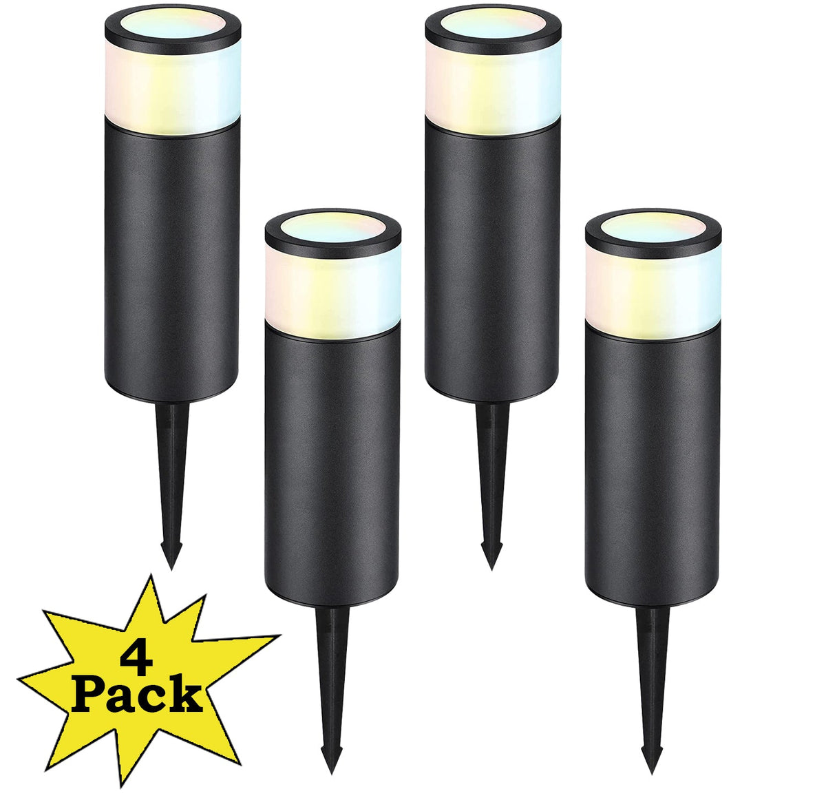 4-Pack of Modern LED Path Lights | Durable Walk Way Lights – Kings ...