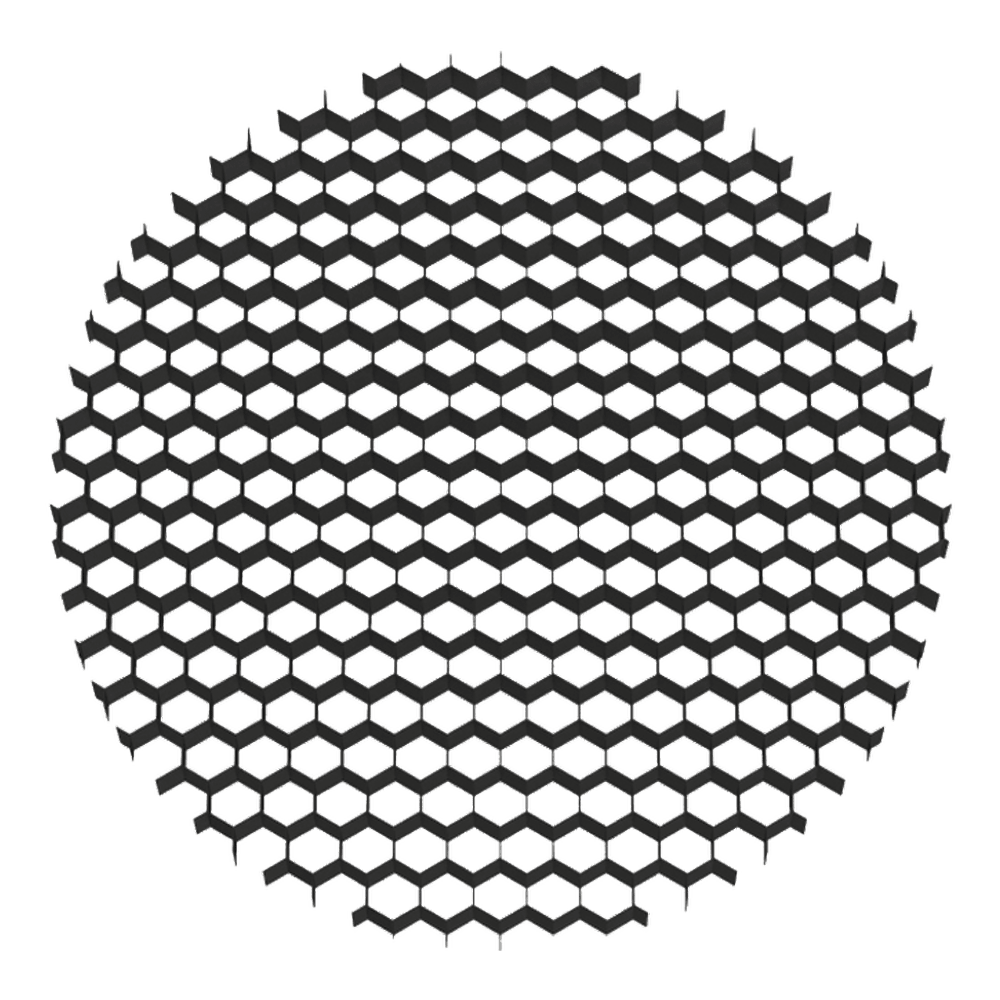 HC1 MR16 Honeycomb Louvred Anti- Glare Filter 50mm for Spot Lights ...