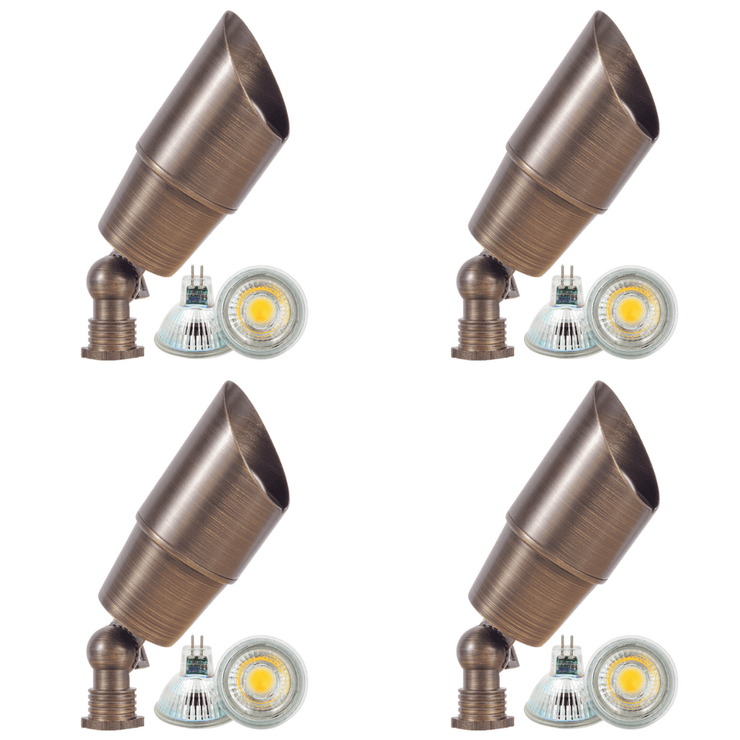 SPB01 Low Voltage Directional Outdoor Brass Spotlight